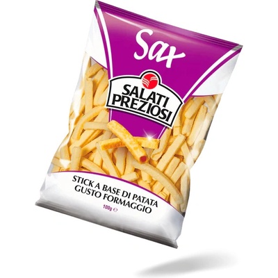 Salati Preziosi Sax chips bramborové hranolky se sýrem 100 g - Heureka.cz