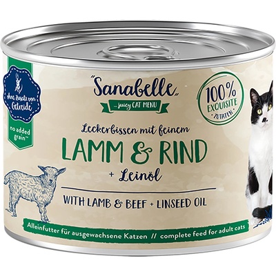 Bosch Cat Sanabelle Wet Food with Lamb & Beef 6 x 195 g od 229 Kč ...