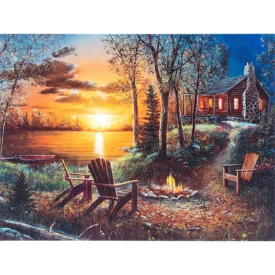 Grafix Diamantový obrázek 30 x 40 cm Srub u jezera od 160 Kč - Heureka.cz