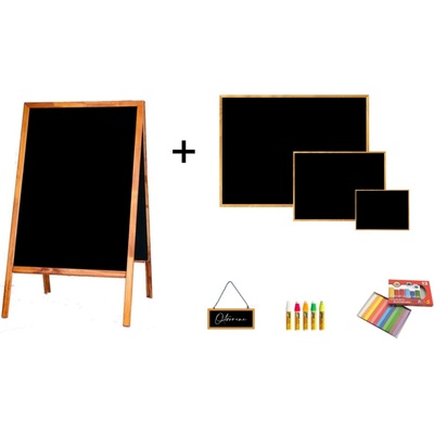 Toptabule.cz SET - áčkový stojan + 4 křídové tabule s příslušenstvím od ...