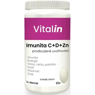 Vitalin Imunita C+D+Zn 90 tablet od 199 Kč - Heureka.cz