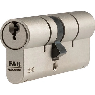Assa Abloy FAB 3*** PROFI, 30+30 mm Nikl, s prostupovou spojkou ...