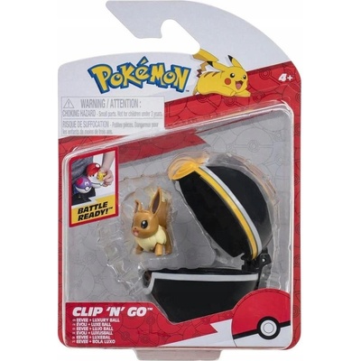 Jazwares Pokémon Eevee & Premier Poké Ball Clip 'N' Go od 479 Kč ...