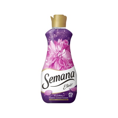 Semana elixir омекотител за пране, Floral, 68 пранета, 1700мл ...
