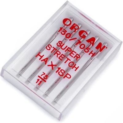 Strojové ihly Super stretch 75;90 Organ - (75/11) nikel - Heureka.sk
