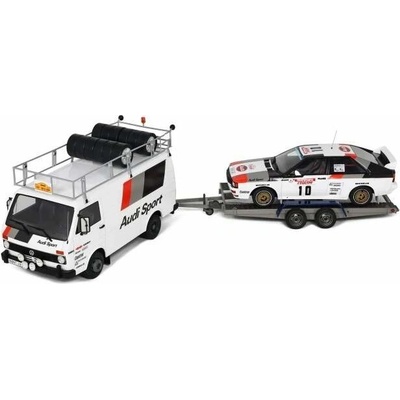 OttoMobile Model Audi Quattro A2 + VW LT35 1983 Tour de Corse 1:18 ...