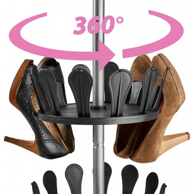 TecTake 402645 Otočný botník ocel od 975 Kč - Heureka.cz