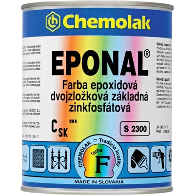 Chemolak S 2300 EPONAL barva epoxidová dvousložková ŠEDÁ 0110 10 kg ...