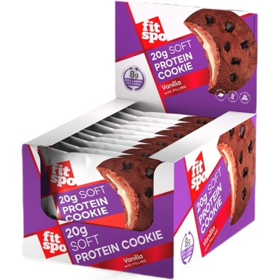 FIT SPO Soft Protein Cookie | with 8g Collagen & No Added Sugar [10 x ...