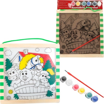 Small Foot Dřevěný barevný obrázek Farma se zvířátky od 127 Kč - Heureka.cz