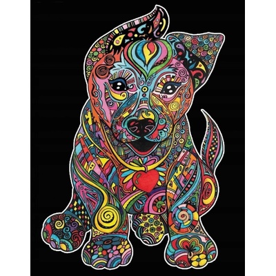 Colorvelvet Sametový obrázek Štěňátko - Heureka.cz