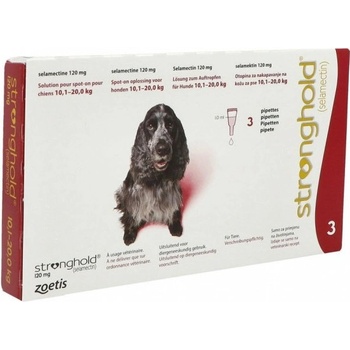 Stronghold spot-on 12 mg 10,1- 20kg 3 x 1 ml - Heureka.sk