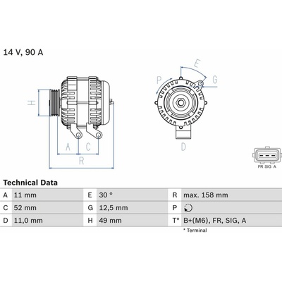 Alternátor BOSCH 0 986 049 121 od 144,9 € - Heureka.sk