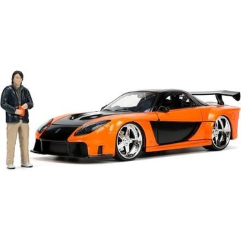 Jada Toys Rychle a zběsile auto 1997 Mazda RX7 + figurka Han Lue 1:24 ...