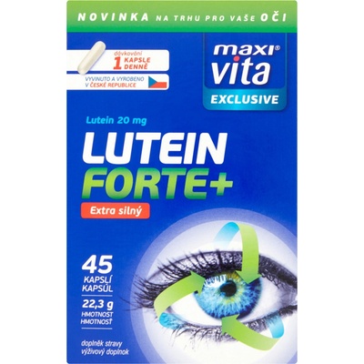 MaxiVita Exclusive Lutein Forte+ extra silný 45 kapslí od 149 Kč ...
