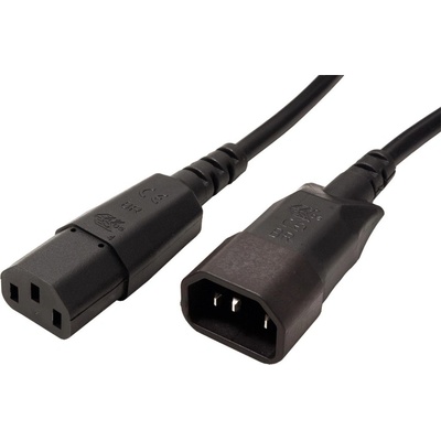 Roline Kabel síťový prodlužovací IEC320 C14 - IEC320 C13, 3m, červený ...