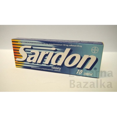 SARIDON POR 250MG/150MG/50MG TBL NOB 10 od 91 Kč - Heureka.cz