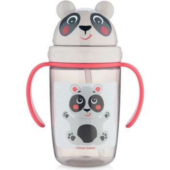 Canpol Babies hrníček se silikonovou slámkou Hello Little červená panda 400 ml od 179 Kč ...