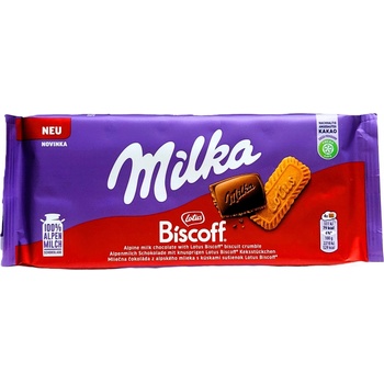 Milka Lotus Biscoff 90 g od 39 Kč - Heureka.cz
