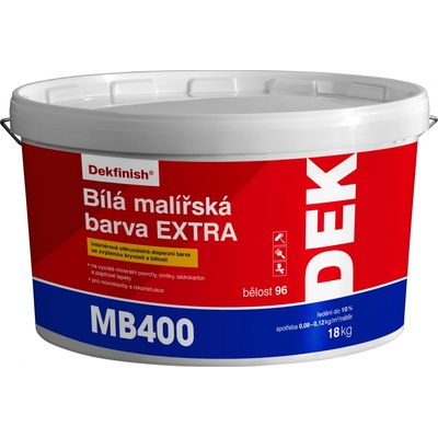 DEK MB400 EXTRA 18 kg bílá od 45 Kč - Heureka.cz