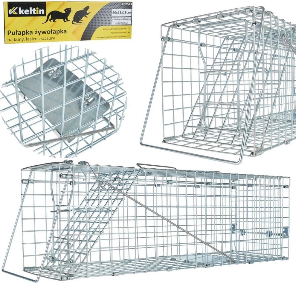 Keltin Past na kuny lasičky a potkany skládací 60 x 21 x 18 cm K02513 ...