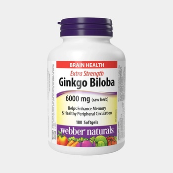 Webber Naturals Ginko Biloba Extra silné 120 mg 180 tabliet od 21,4 ...