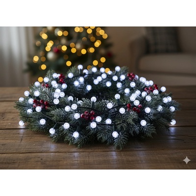 CHOMIK LED SVETIELKA CHERRY BALL 200L STUDENÁ BIELA, DL. 3 + 16 M *9973 ...