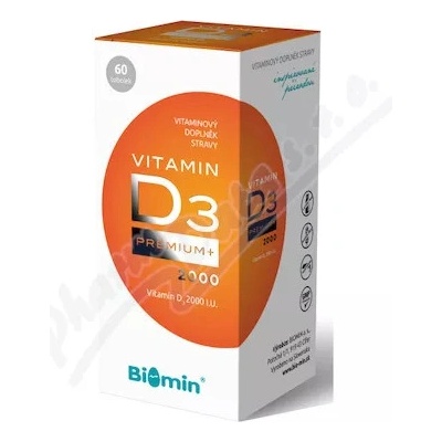 Biomin VITAMIN D3 PREMIUM+ 2000 I.U 60 tablet od 226 Kč - Heureka.cz