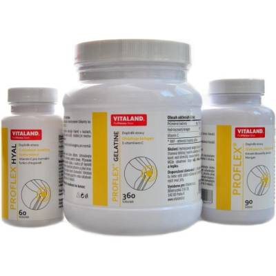 Vitaland Proflex set gelatine 360 kapslí + proflex hyal 60 kapslí ...