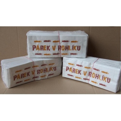 Saček papírový PÁREK V ROHLÍKU 8+3x19 (300ks) od 89 Kč - Heureka.cz