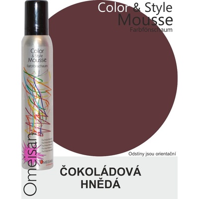 Omeisan Color & Style Mousse tužidlo čokoládově hnědé 200 ml - Heureka.cz
