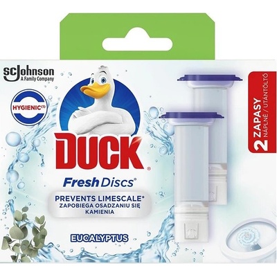 Duck WC blok Fresh Discs Eucalyptus 2 × 36 ml od 94 Kč - Heureka.cz