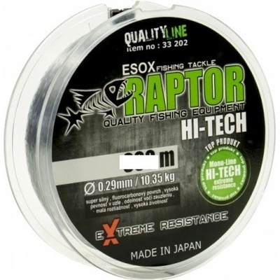 ESOX Raptor Hi-Tech 100 m 0,26 mm 8,5 kg od 92 Kč - Heureka.cz