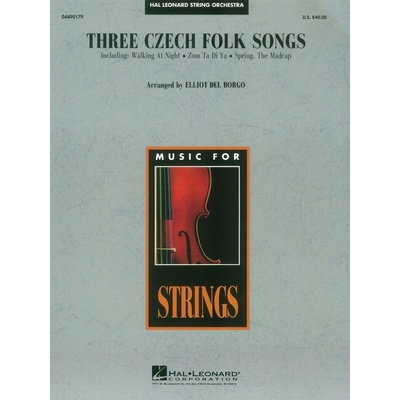 Three Czech Folk Songs Tři české lidové písničky smyčcový orchestr ...