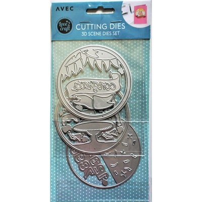 AVEC Sada razníc, NARODENINOVÁ SCÉNA, TORTA, 3 kusy - Heureka.sk