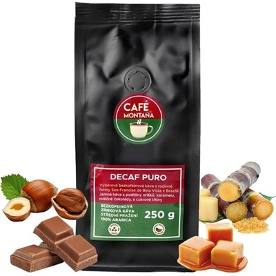 CAFÉ MONTAÑA Decaf Puro 250 g od 10,35 € - Heureka.sk