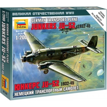 Zvezda Junkers Ju 52 3mTante JuWargames WWII 6139 1:200 od 176 Kč - Heureka.cz