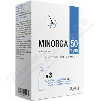 Minorga 5% dermálny roztok sol.der. 3 x 60 ml od 40,08 € - Heureka.sk