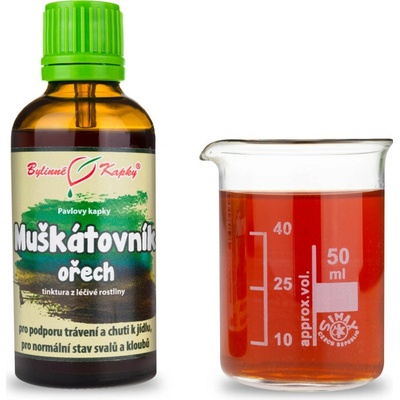 Muškátový orech kvapky tinktúra 50 ml od 11,59 € - Heureka.sk