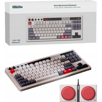 8BitDo Retro Mechanical Keyboard N Edition + Dual Super Buttons ...