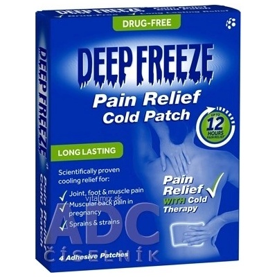Deep Freeze Pain Relief Cold Patch chladivá náplast 4 ks - Heureka.cz