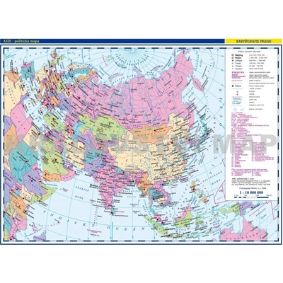 Asie - školní nástěnná politická mapa - Heureka.cz