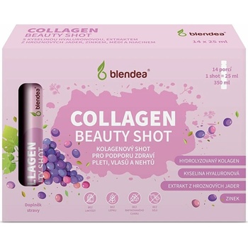 Blendea Collagen Beauty Shot s kyselinou hyaluronovou a zinkem 14 x 25 ...