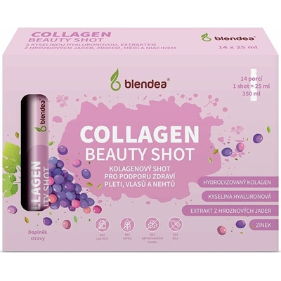 Blendea Collagen Beauty Shot s kyselinou hyaluronovou a zinkem 14 x 25 ...