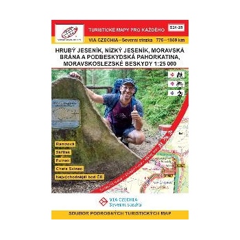 Via Czechia - Severní stezka - soubor map 1:25 000 - Hrubý Jeseník ...