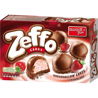 Zeffo Marshmallow s jahodovou příchutí s kakaovo-mléčnou polevou 150 g ...