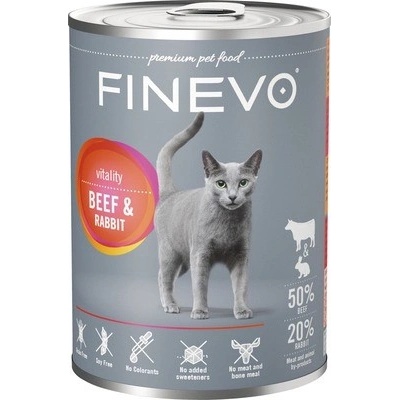 Finevo Vitality hovädzie a králičie 400 g od 2,24 € - Heureka.sk