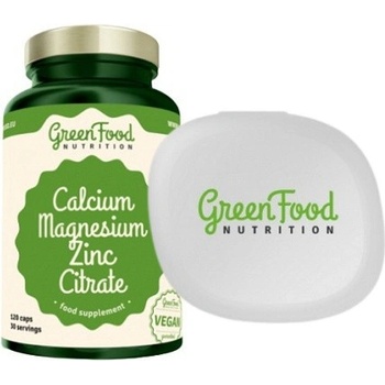 GreenFood Nutrition Calcium Magnesium Zinc Citrate 120 kapslí od 158 Kč ...