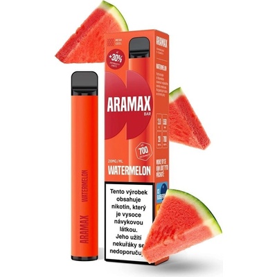 Aramax Bar 700 Watermelon 20 mg 700 potáhnutí od 117 Kč - Heureka.cz