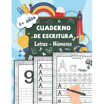 cuaderno de escritura - Letras - Números: Aprender a trazar letras ...